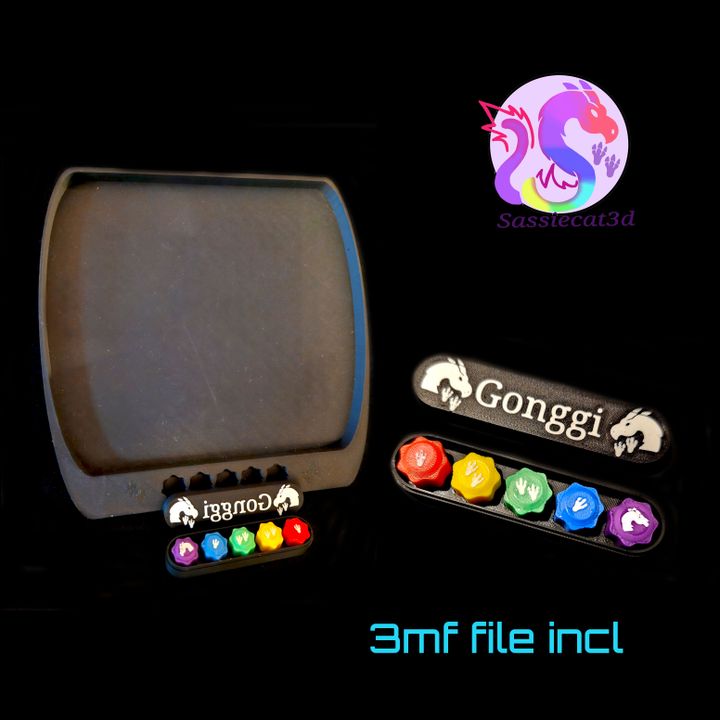 3D Printable Gonggi Game (Personal Use) by Sassiecat3d