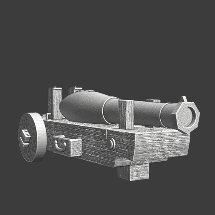 3D Printable Small medieval special cannon by Northern Crusades Miniatures