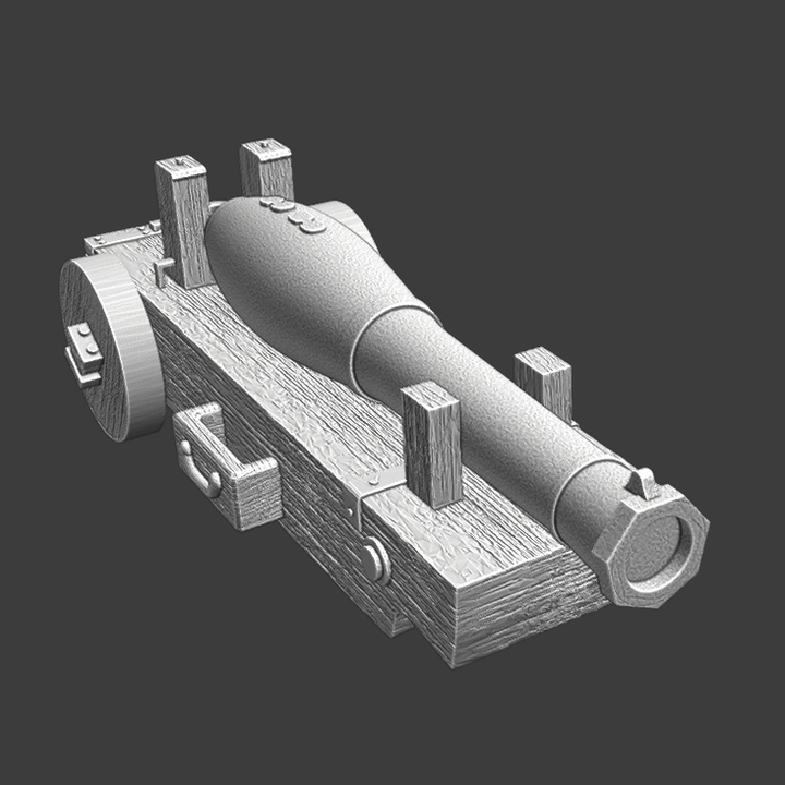 3D Printable Small medieval special cannon by Northern Crusades Miniatures
