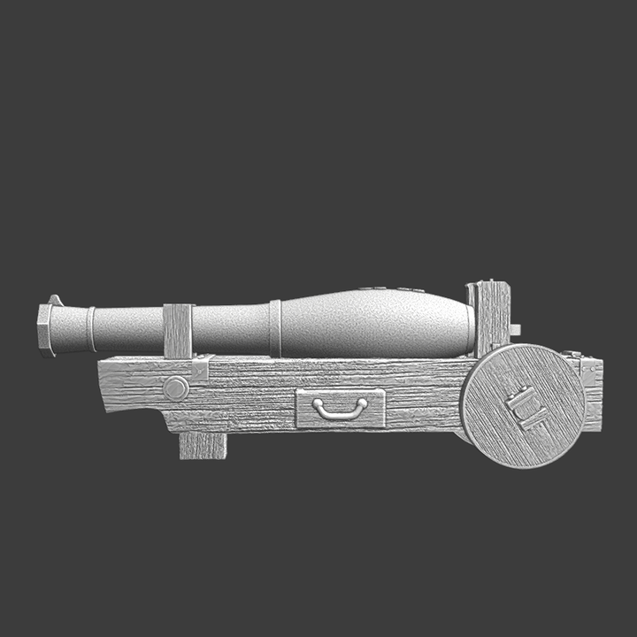 3D Printable Small medieval special cannon by Northern Crusades Miniatures