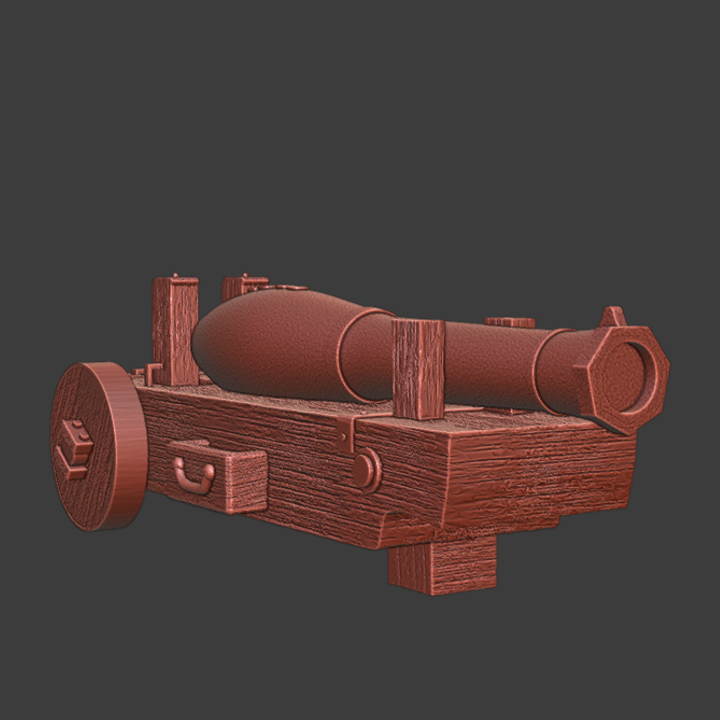 3D Printable Small medieval special cannon by Northern Crusades Miniatures