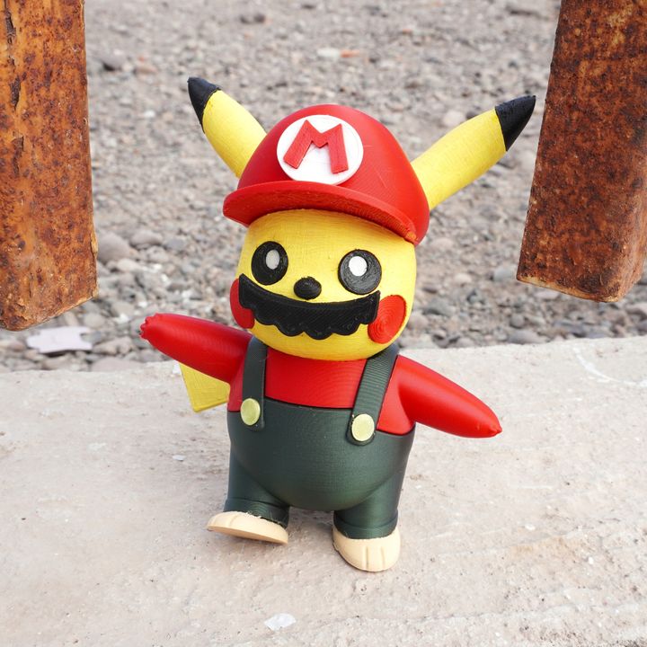 3D Printable PIKACHU MARIO VERSION by Aslan