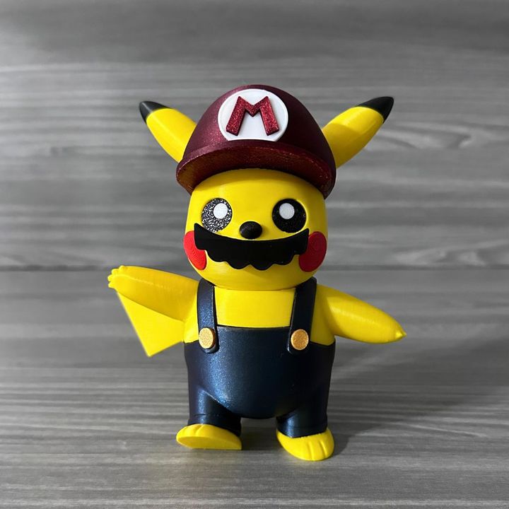 3D Printable PIKACHU MARIO VERSION by Aslan