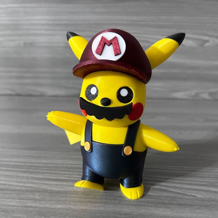 3D Printable PIKACHU MARIO VERSION by Aslan