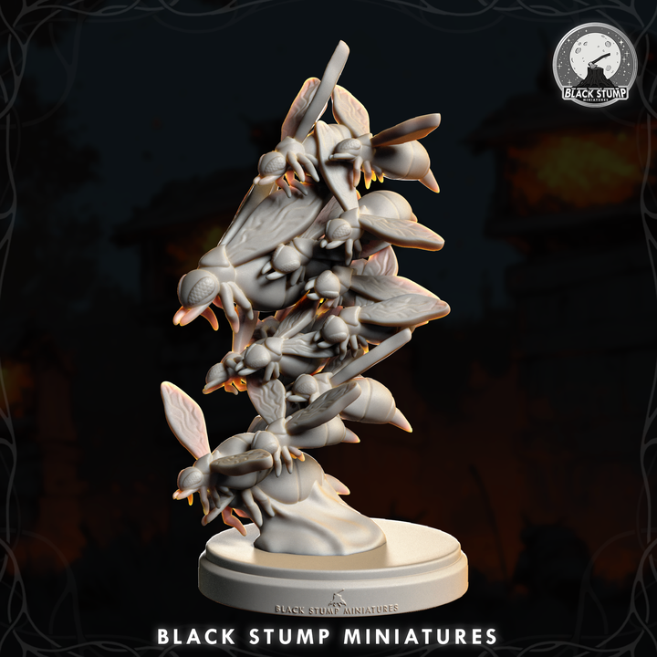 3D Printable Maker Bee Swarm +5e + Shadowdark Stats .PDF! Presupported ...