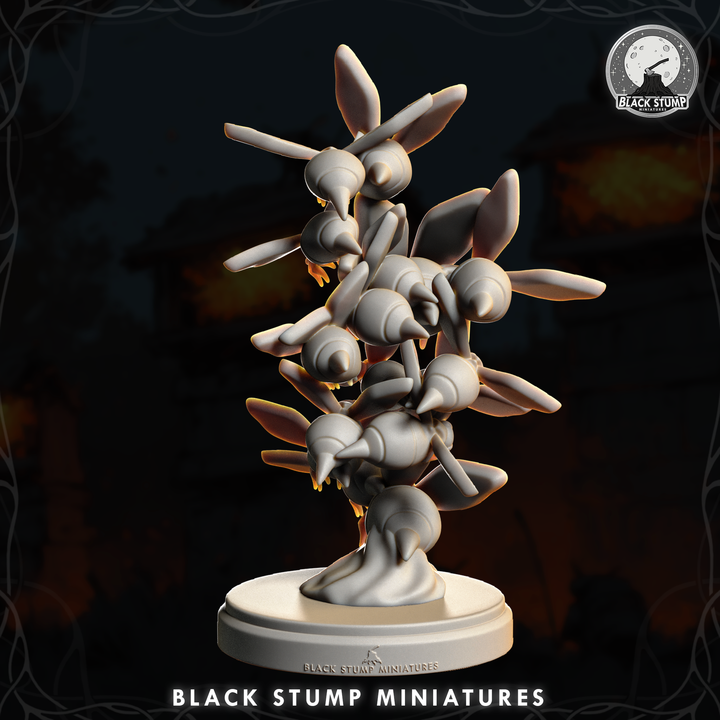 3D Printable Maker Bee Swarm +5e + Shadowdark Stats .PDF! Presupported ...