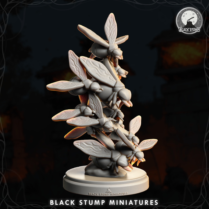 3D Printable Maker Bee Swarm +5e + Shadowdark Stats .PDF! Presupported ...