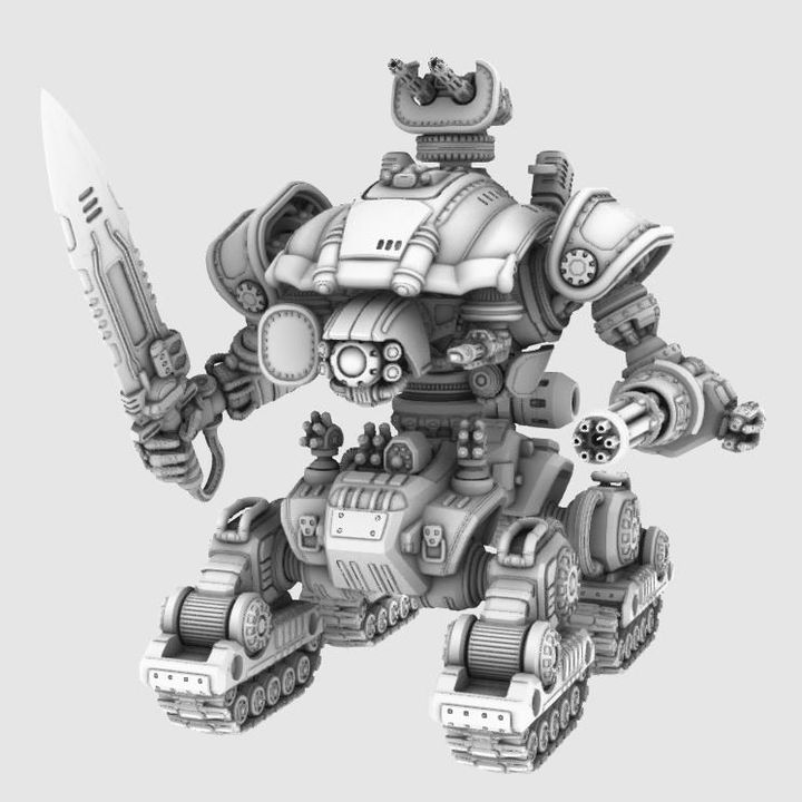 3D Printable Tread-Leg Combat Mobility Units For Knights And Mechs ...