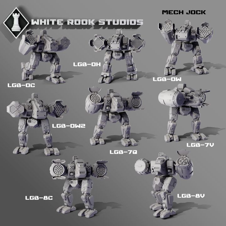 3D Printable American Mecha - LGB Distance Bow - Series 10 12 13 14 ...