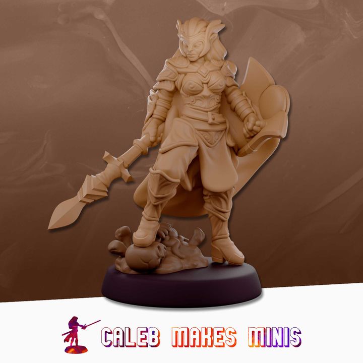 3D Printable Justicars - Collection [PRE-SUPPORTED] | Golden Elves Series by Caleb Makes Minis