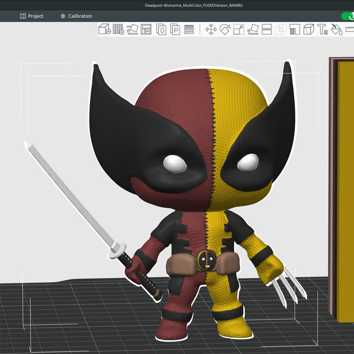 3D Printable Deadpool Wolverine Fusion - Marvel Fanart Figurine - 3D Print STL/3MF by SEREV3d