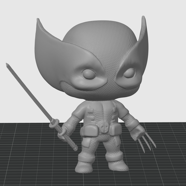 3D Printable Deadpool Wolverine Fusion - Marvel Fanart Figurine - 3D Print STL/3MF by SEREV3d
