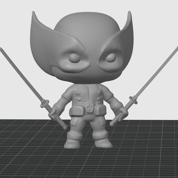3D Printable Deadpool Wolverine Fusion - Marvel Fanart Figurine - 3D Print STL/3MF by SEREV3d