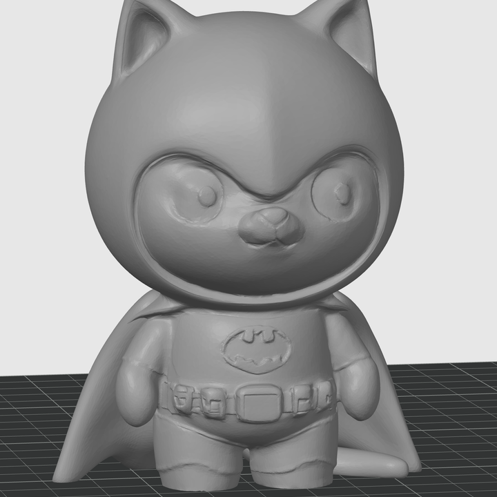 3D Printable Bat Cat - Batman Cosplay Cat - Multicolor 3MF & STL Model ...