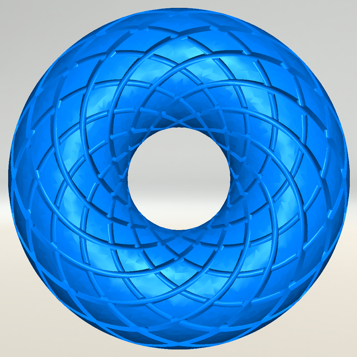 3D Printable Rodin Coil Torus .STL 185mm. x 65mm. Diameter Coil ...