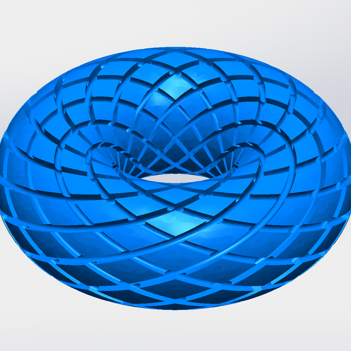 3D Printable Rodin Coil Torus .STL 185mm. x 65mm. Diameter Coil ...