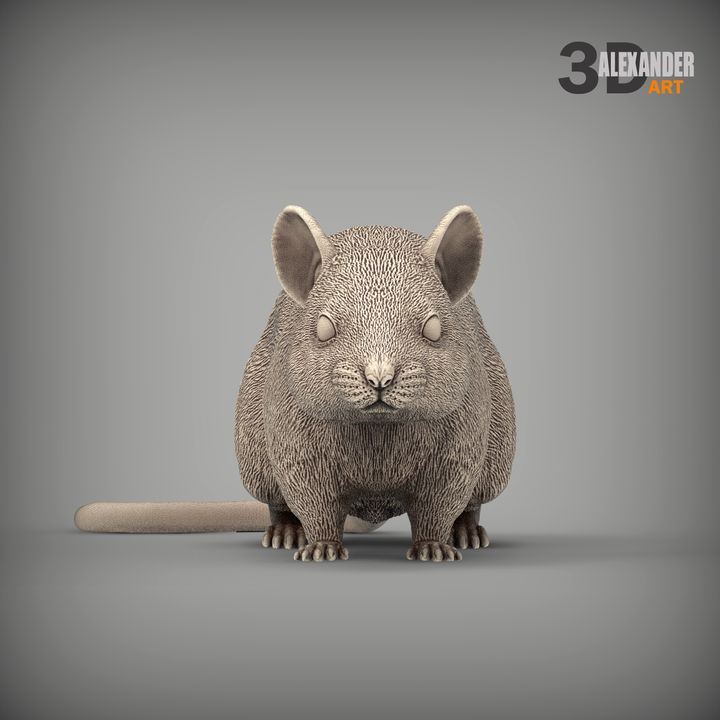 3D Printable mouse by Alexander3dart