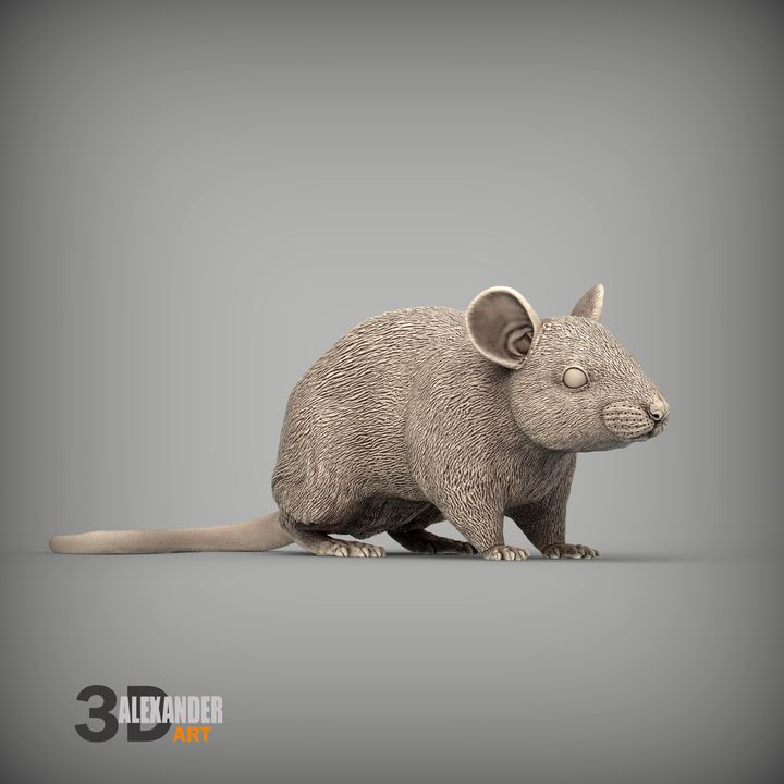 3D Printable mouse by Alexander3dart