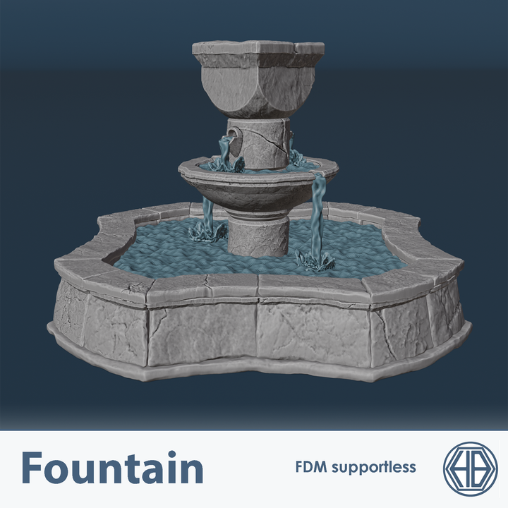 3D Printable Fountain by HexBrick