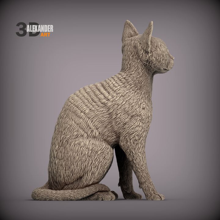 3D Printable devon rex by Alexander3dart
