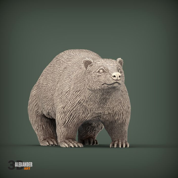 3D Printable European Badger by Alexander3dart