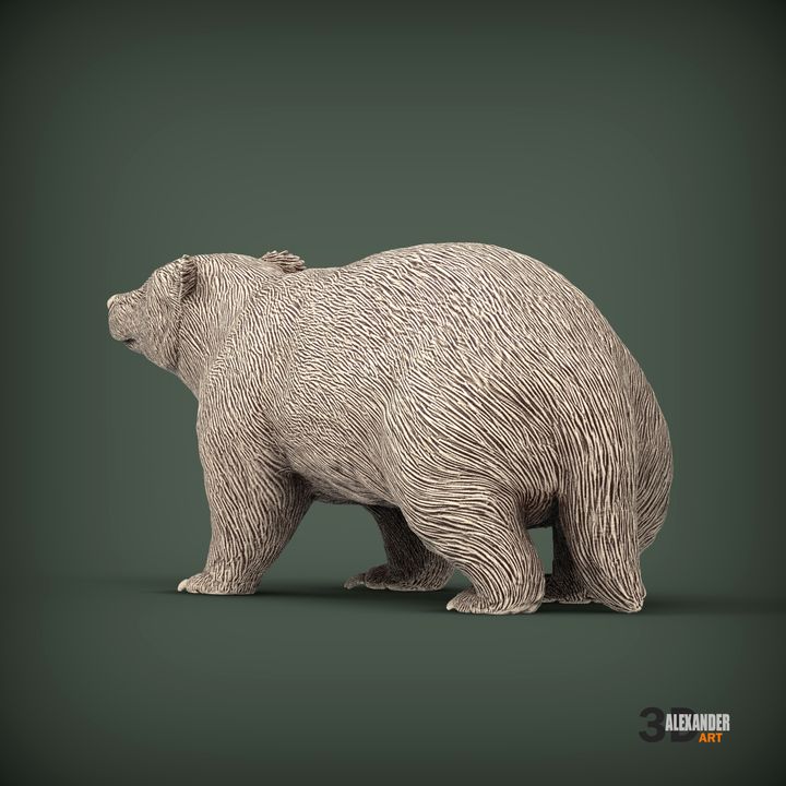 3D Printable European Badger by Alexander3dart