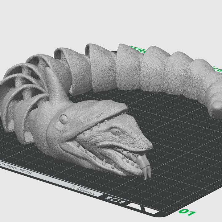 3D Printable Beetlejuice Sandworm - Articulated Halloween Creature - No ...