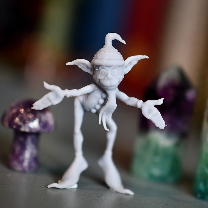 3D Printable Arthur Rackham Goblin by Gametee 3d Miniatures