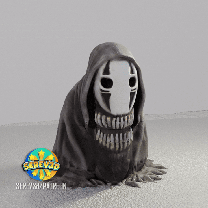3D Printable No Face Trinket Box - Spooky Anime Decor - No Supports 3D ...