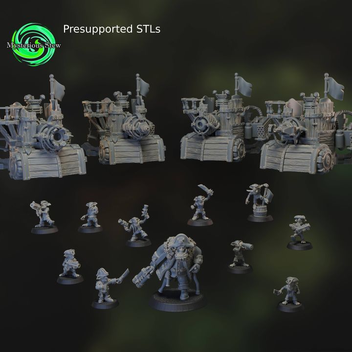 3D Printable Scrap Cannons by Mysterious Stew