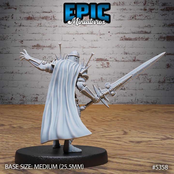 3D Printable Necro Knight Set / Undead Summoner / Necromancer Warrior ...