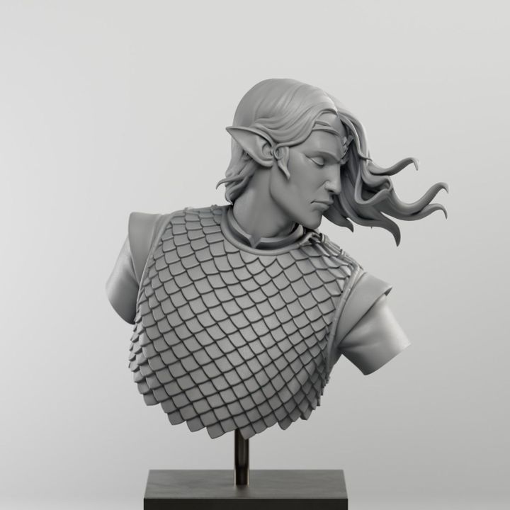 3D Printable Cursed King Scale Bust - 70 mm (Supported) by Quentin