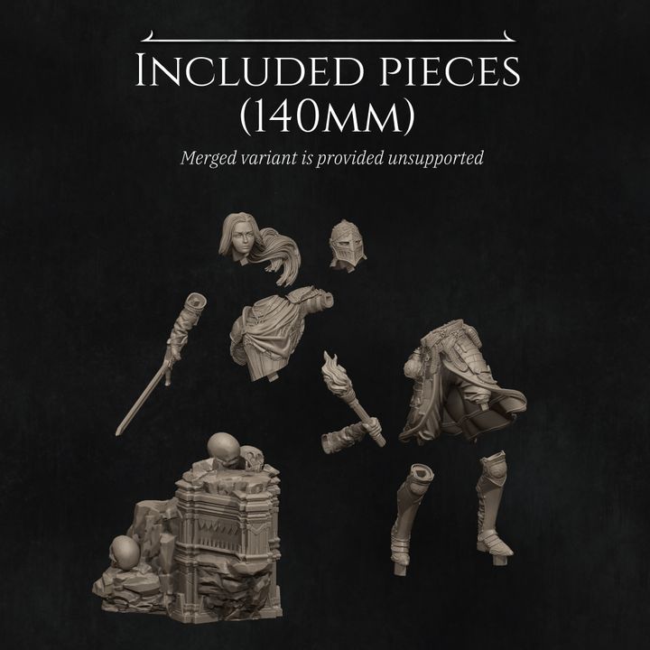 3D Printable Nameless Hero [presupported] by Nerikson