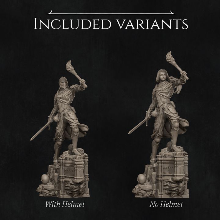 3D Printable Nameless Hero [presupported] by Nerikson