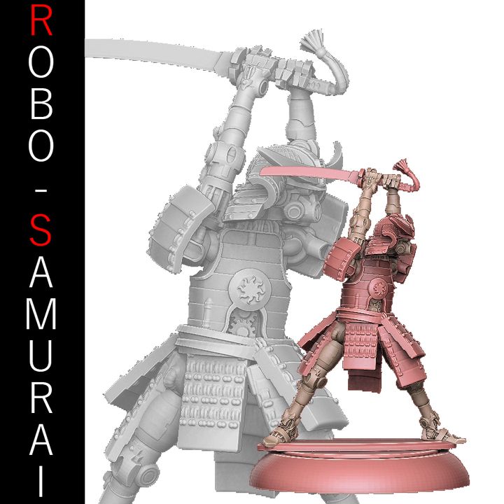 3D Printable Robo Samurai Mk 8 by Sharedog Miniatures