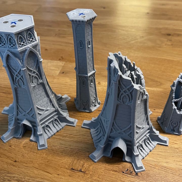 3D Printable noble elves - the white tower for 10mm fantasy war-games ...