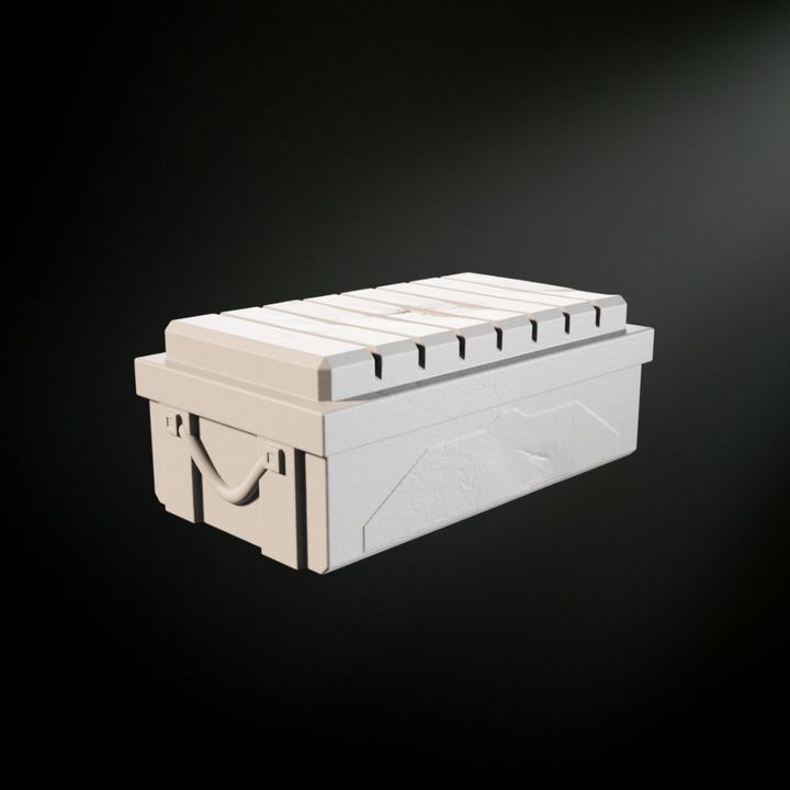 3D Printable Sci-Fi Crate by WargamesCo