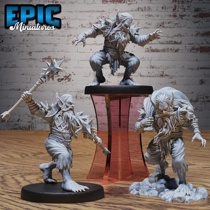 3D Printable Dwarf Vampire Set / Undead Dwarfen Warrior / Blood Drinker ...