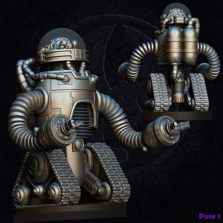 3D Printable PlatCoTron Tactical Brain Robot– Advancing by Dark ...