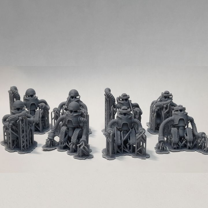 3D Printable PlatCoTron Tactical Brain Robots – Melee Attack Pose by ...