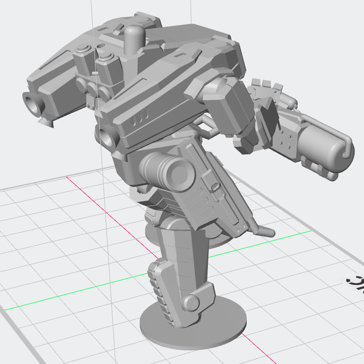 3D Printable Planet Shark Dust Drifter Mech by InfernoBot