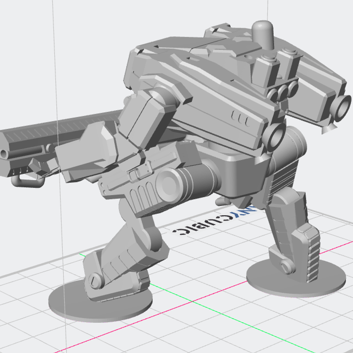 3D Printable Planet Shark Dust Drifter Mech by InfernoBot