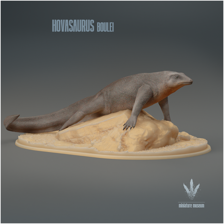 3D Printable Hovasaurus boulei : The Ancient Reptile by Miniature Museum