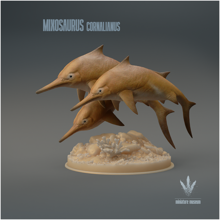 3D Printable Mixosaurus cornalianus : Pod by Miniature Museum