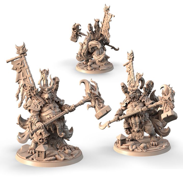 3D Printable Nogitsune, Yamabushi with Warhammer by Signum Workshop