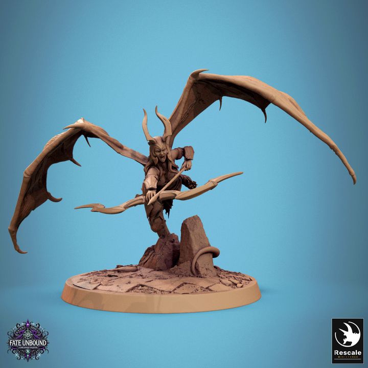 3D Printable Pack Female Cambion by Rescale Miniatures