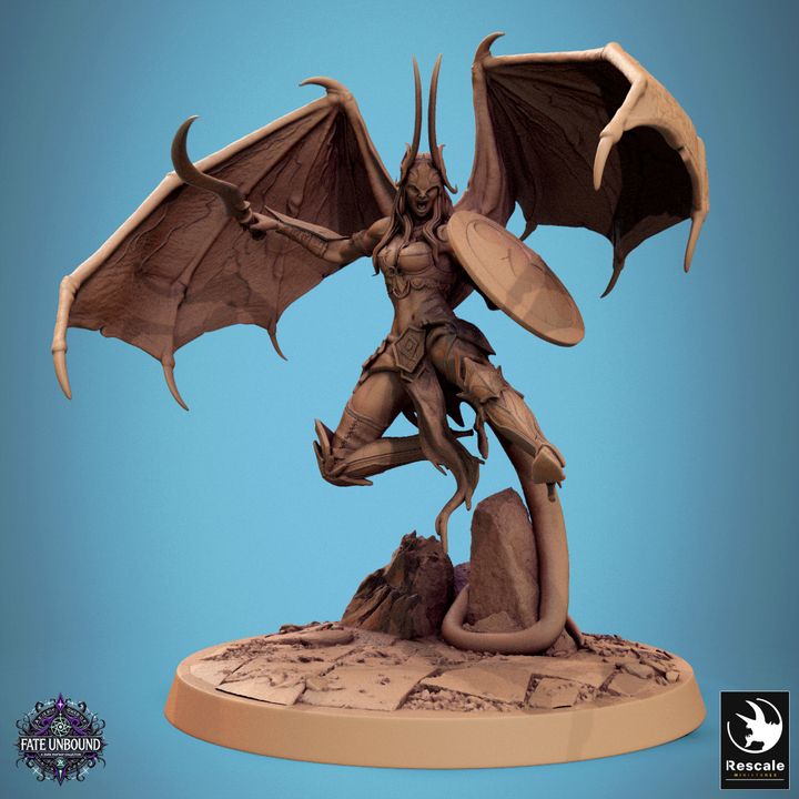 3D Printable Pack Female Cambion by Rescale Miniatures