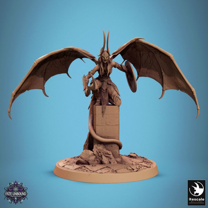 3D Printable Pack Female Cambion by Rescale Miniatures