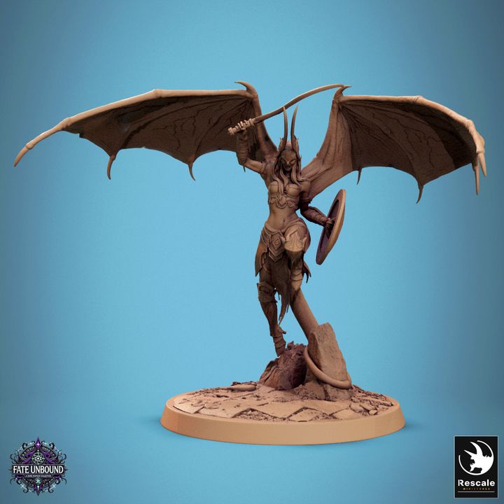 3D Printable Pack Female Cambion by Rescale Miniatures