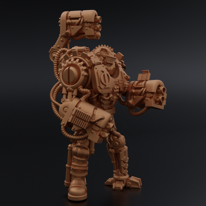 3D Printable Single miniature Combat Cyborg Alpha PRESUPPORTED by ...